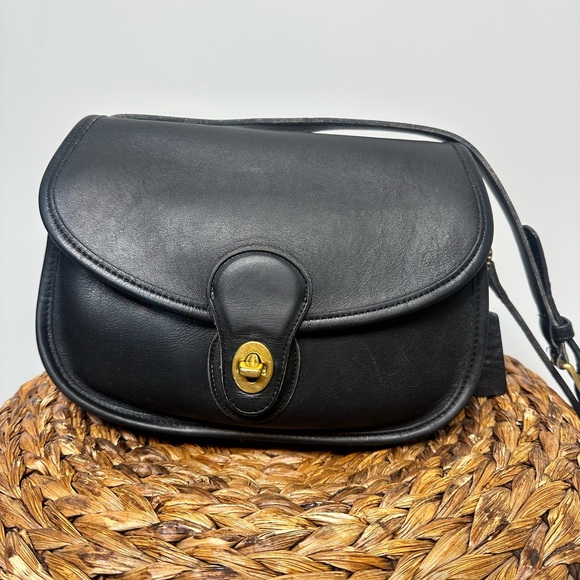 Coach | Bags | Vintage Coach Prairie 9954 Black Brass 9s 995 Hangtag ...